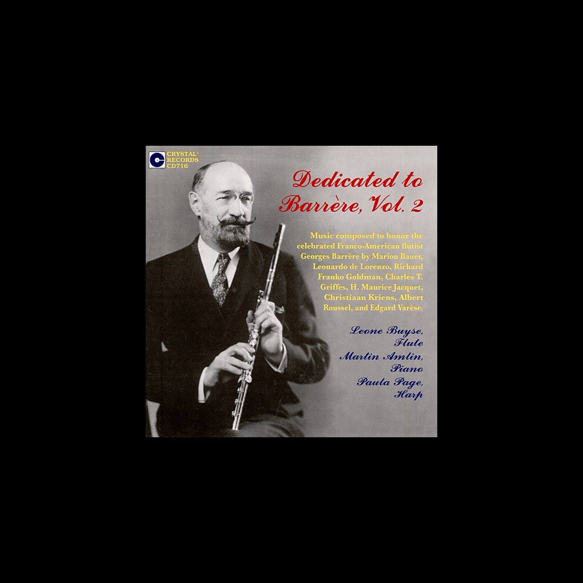 ‎Dedicated to Barrère, Vol 2 by Leone Buyse, Martin Amlin & Paula Page ...