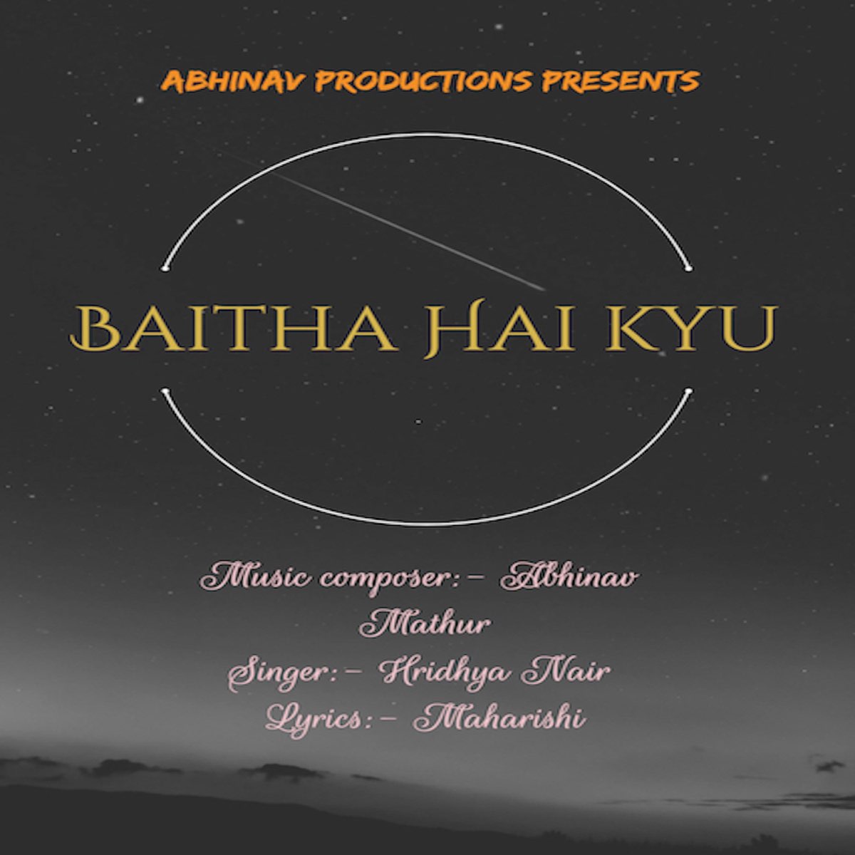 ‎Baitha Hai Kyu (feat. Hridhya Nair) - Single by Abhinav Mathur on Apple Music