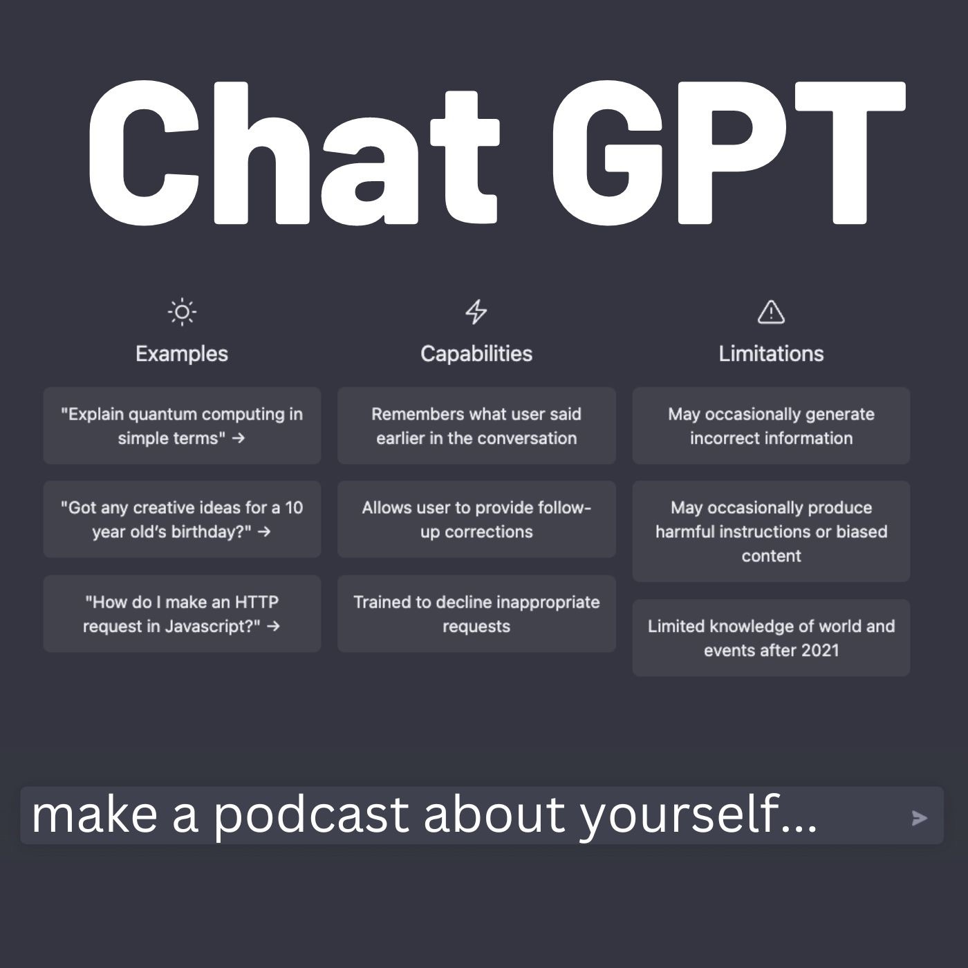 Chat GPT Podcast Podcast Podtail