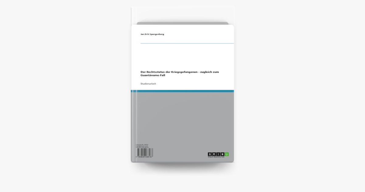 ‎Apple Books 上的《Der Rechtsstatus der Kriegsgefangenen - zugleich zum ...