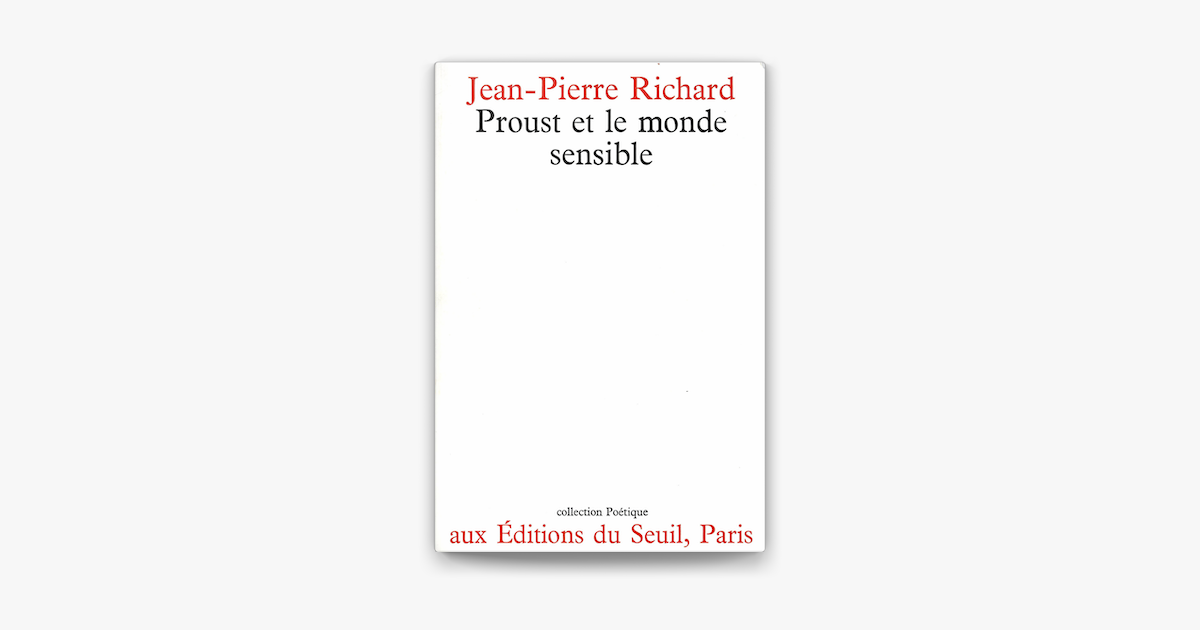 Proust et le Monde sensible on Apple Books Proust et le Monde sensible on Apple Books