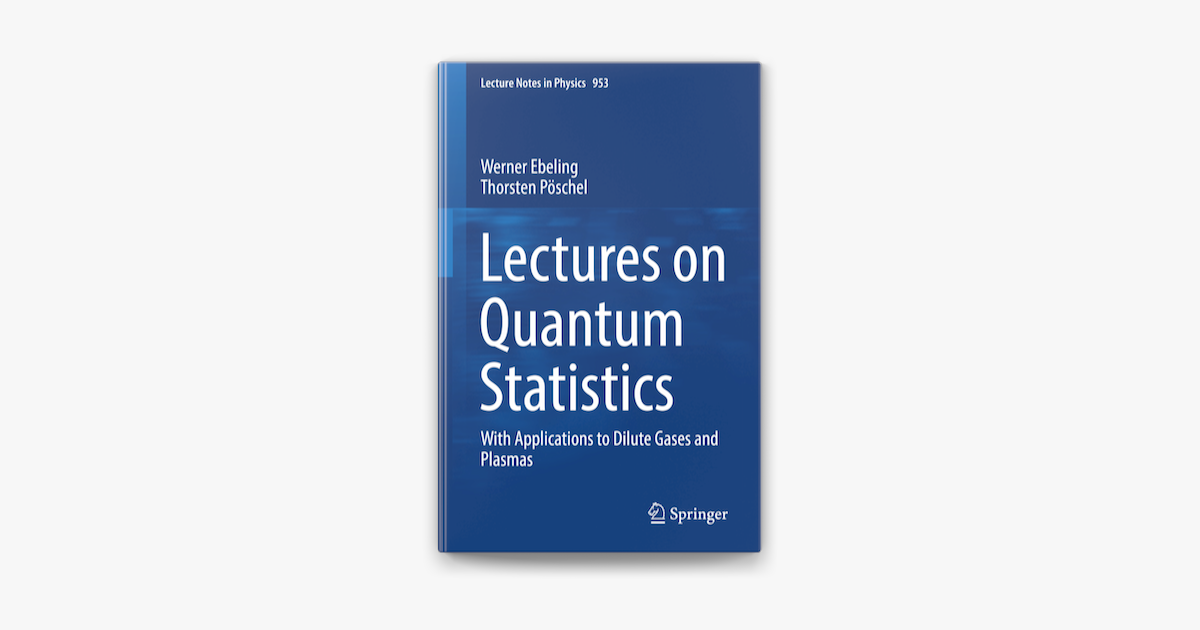 ‎Lectures on Quantum Statistics on Apple Books