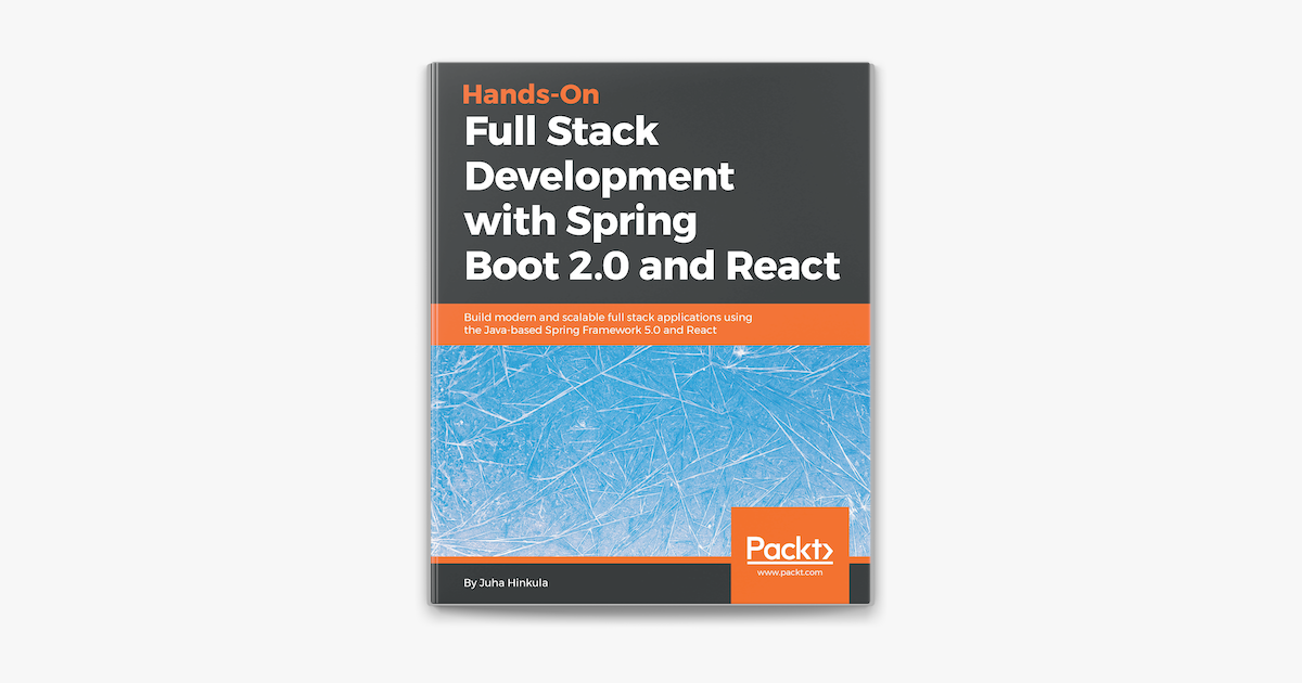 hands On Full Stack Development With Spring Boot 2 0 And React On