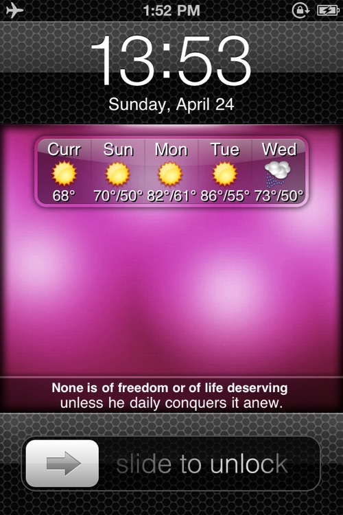 Weather Lock Screen Free by Splash Gene