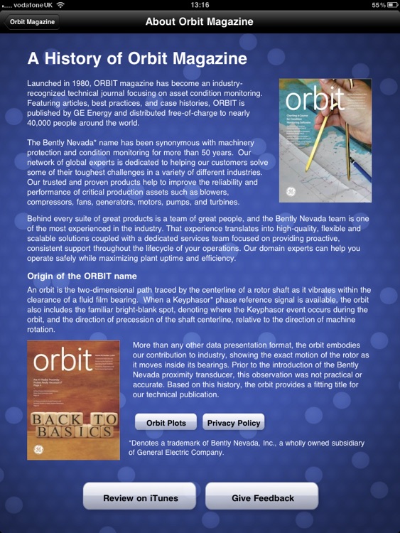 Orbit Magazine by General Electric Company