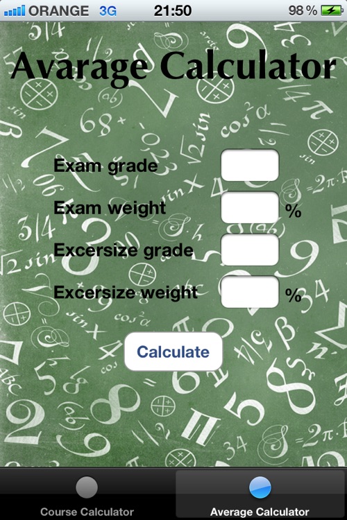 Course Average Calculator by ParkMe
