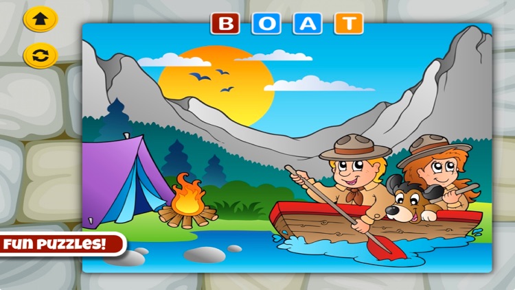 Word Learning Puzzle for Kids and Toddlers - Adventures, Pirates and ...