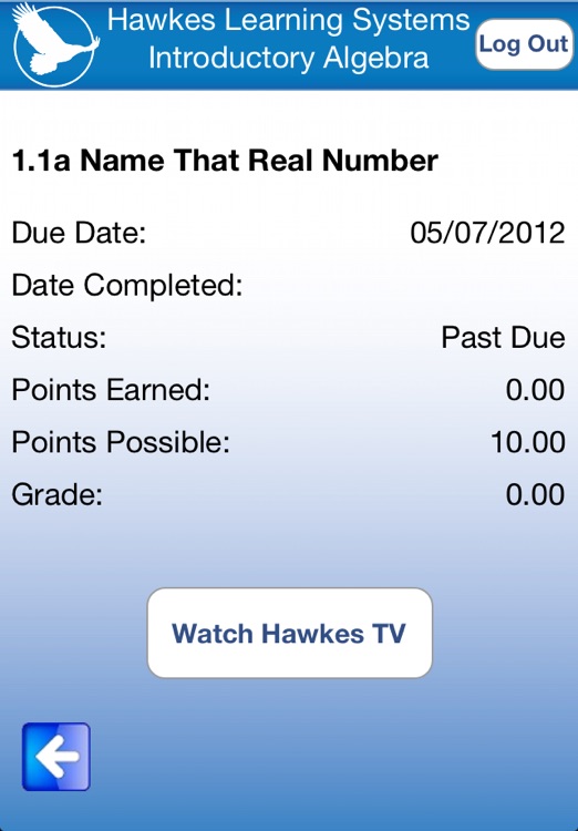 Mobile Progress Report by Hawkes Learning Systems