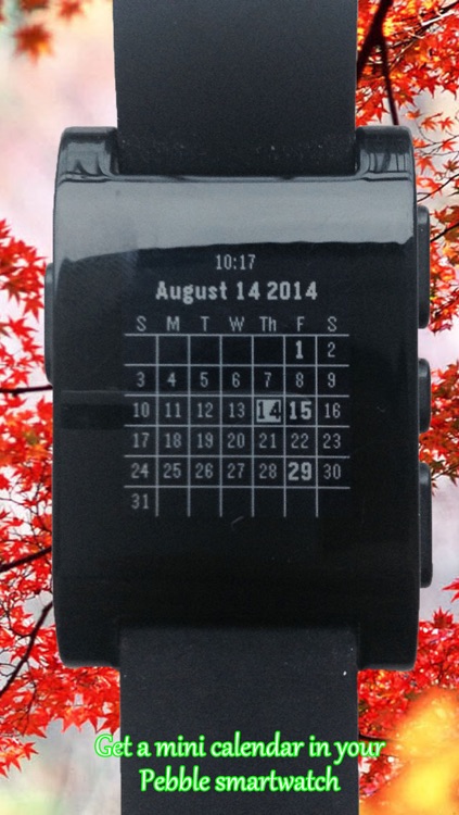 Calendar for Pebble Smartwatch by Dream Studios, LLC
