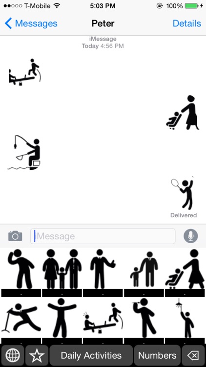 Daily Activities Stickers Keyboard: Using Icons to Describe Your Day by ...