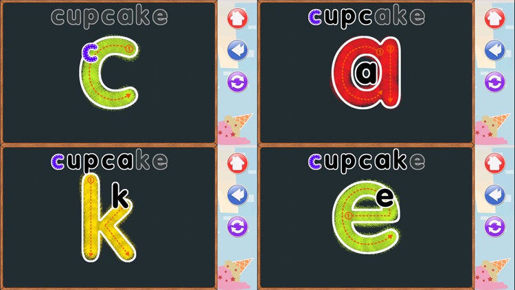 ABC Alphabet Food Flashcards Write by SangHoon Lee