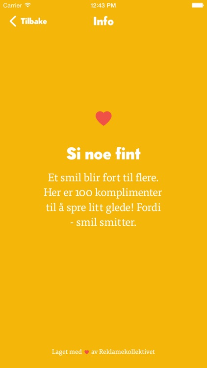 Si noe fint by Reklamekollektivet
