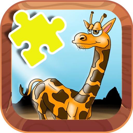 Animal Giraffe Jigsaw Games Puzzle For Children by Piyawan Chumnanchanan