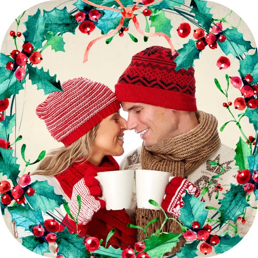 Mistletoe Camera Stickers - Christmas Photo Booth by Vladimir Marjanovic