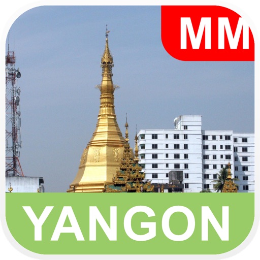Yangon, Burma (Myanmar) Map - PLACE STARS by PLACE STARS, Inc. Yangon, Burma (Myanmar) Map - PLACE STARS by PLACE STARS, Inc.