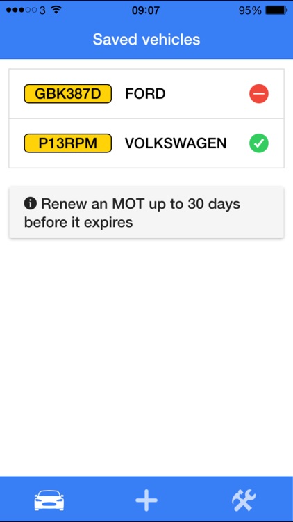 MOTDate TAX MOT reminder app by RPM (Malvern) Limited