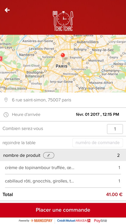 Tchic Tchac - réservation, commande de plats et pa by Tchic Tchac