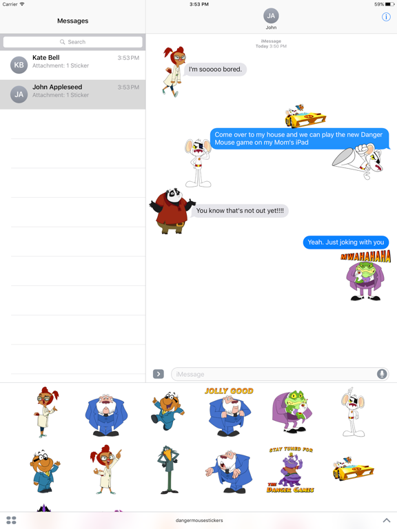 Télécharger Danger Mouse Stickers pour iPhone / iPad sur l'App Store ...
