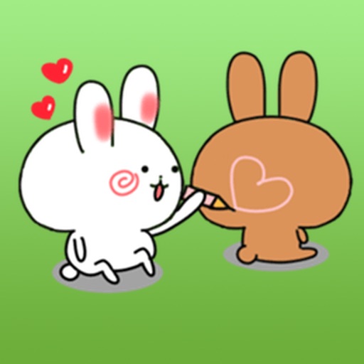 Lovely Couple Rabbits Stickers Pack by Nguyen Hoang
