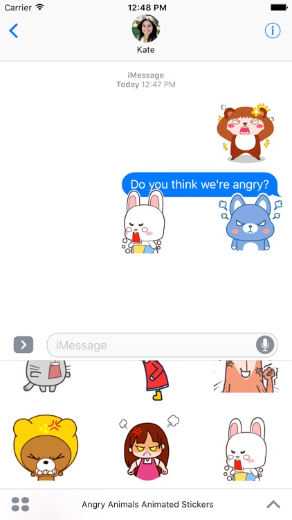 Angry Animals Animated Emoji Stickers by Carlos Solana Martinez