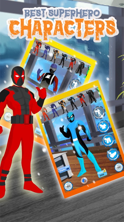 Create a character superhero games for captain man by Khwunvadee Intapura