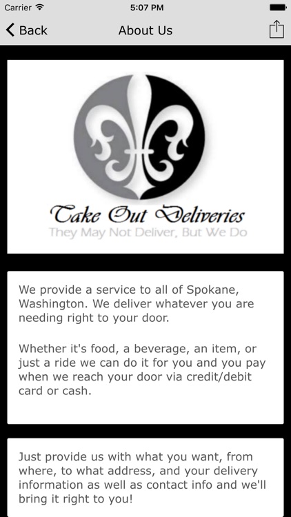 Take Out Deliveries by Keith Canady