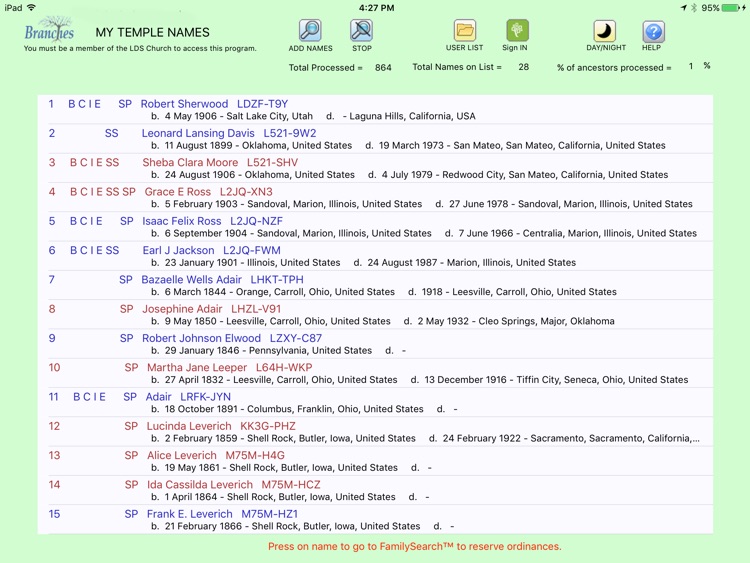 My Temple Names for iPad by Sherwood Electronics Laboratories, Inc.