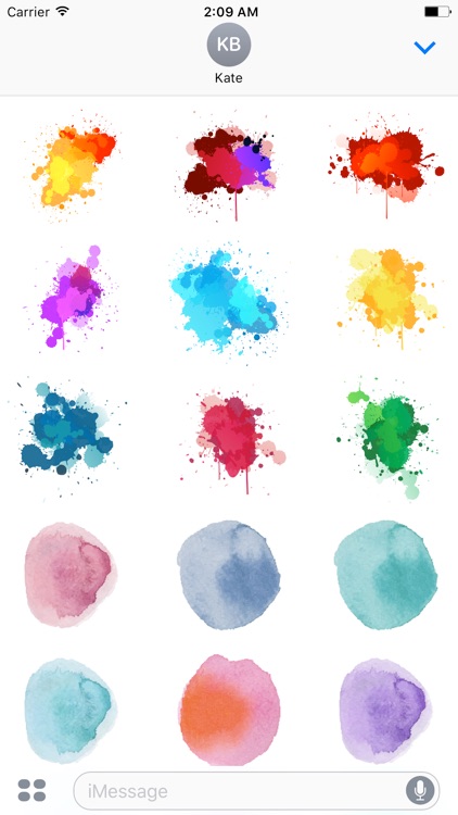 Paint Stains Stickers by APPBUBBLy