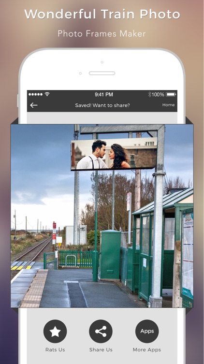 Train Subway Photo Frame : Railway Station Frame by jitendra khunt