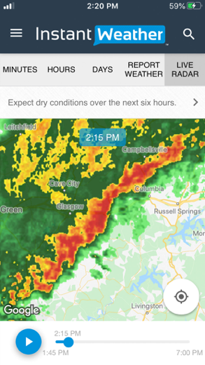 Instant Weather для iPhone - СКАЧАТЬ ПРИЛОЖЕНИЕ