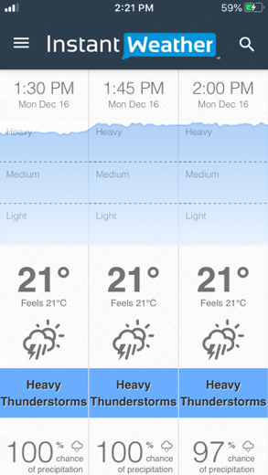 Instant Weather для iPhone - СКАЧАТЬ ПРИЛОЖЕНИЕ