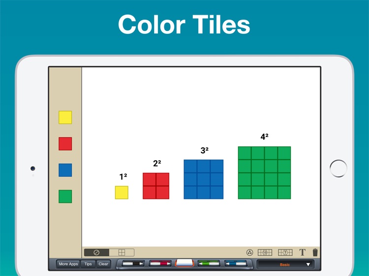 Color Tiles Manipulative by Brainingcamp, LLC