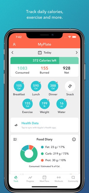  MyPlate Calorie Counter On The App Store