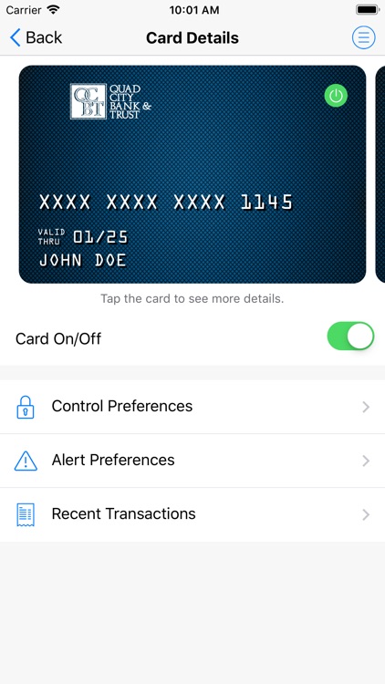 QCBT Card Control by Quad City Bank and Trust Company