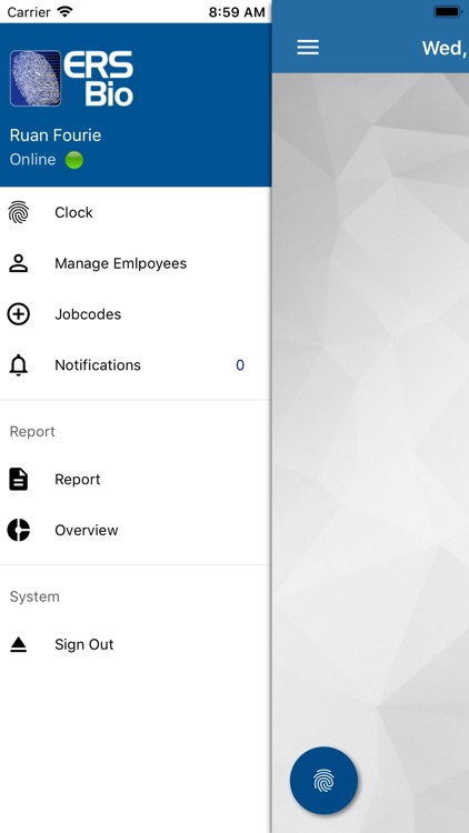 ERS Bio Clock Pro by ERS Biometrics (Pty) Ltd