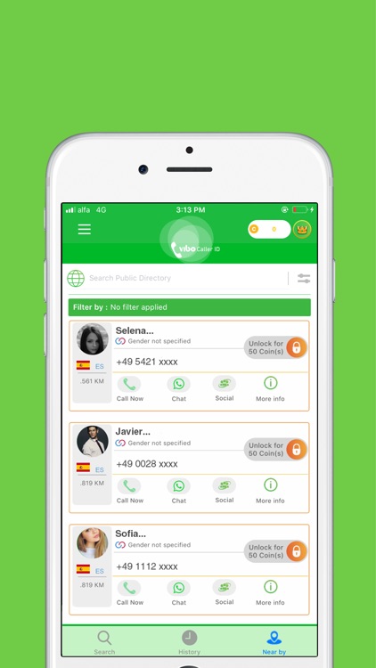 VIBO Caller ID: search by name by Vibo Live