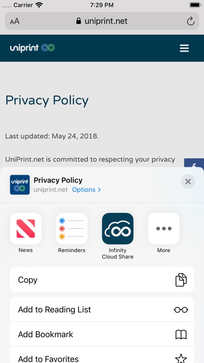InfinityCloud Share by UniPrint.net Corp.