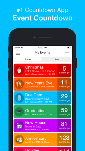 Event Countdown for iPhone - APP DOWNLOAD