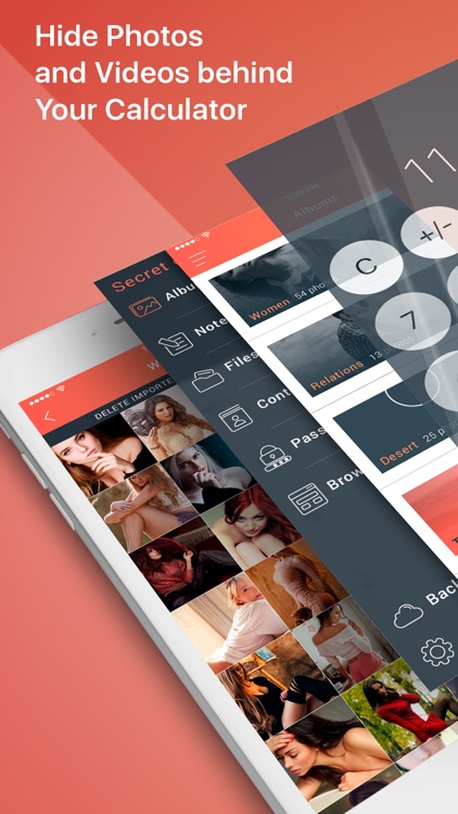 Calculator & Photo vault + secret browser lock app by Alexandra Kryuger