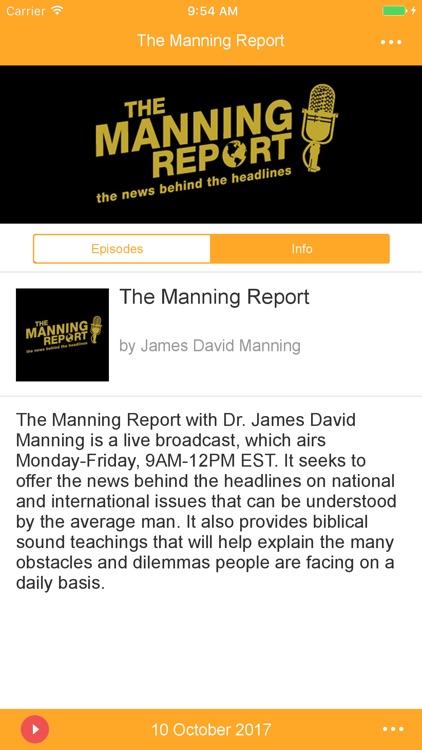 The Manning Report Broadcast by Spreaker