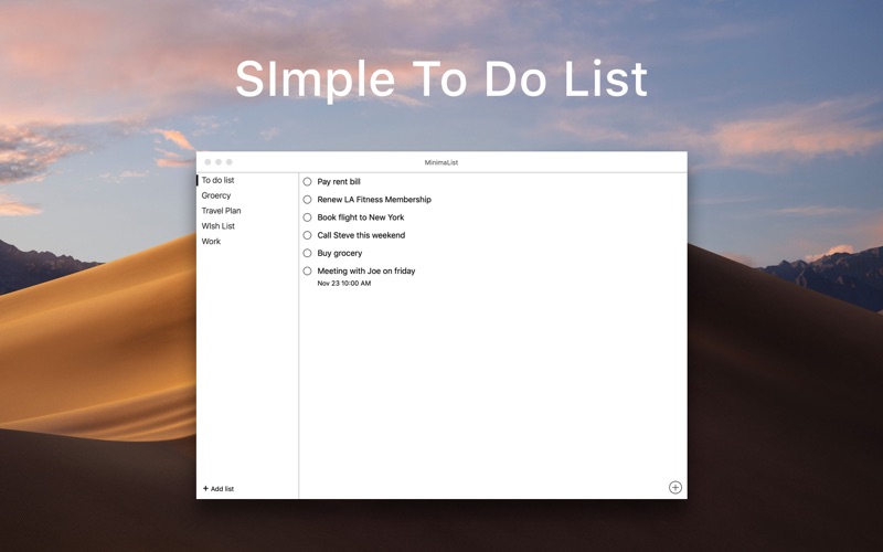  simple To Do List Mac 