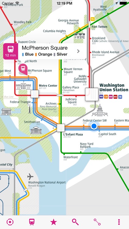 Washington Rail Map by Urban-Map