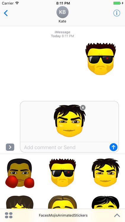 Faces Mojis Animated Stickers by KIM KON KET
