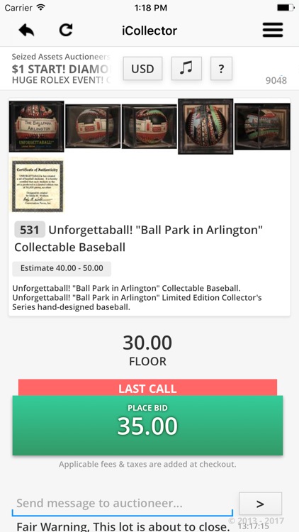 iCollector Live Auctions by Live Auction Group