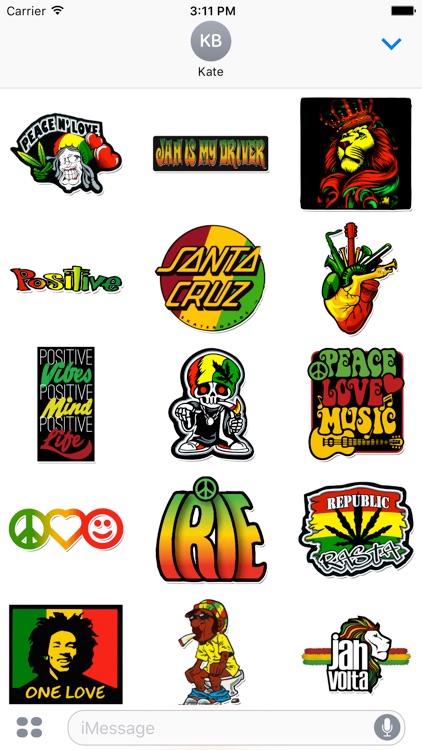 Rasta Stickers by Alexandru Paduraru