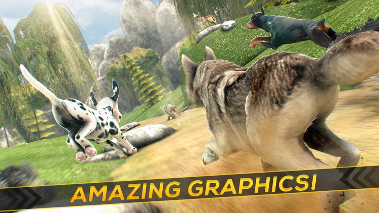 Wolf Simulator Deluxe: Wolves Running Game vs Dogs by Fernando Baro
