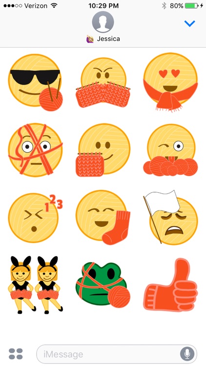 Knitting Emoticons by Post Stitch LLC