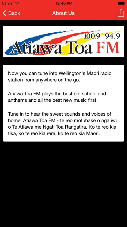 Atiawa Toa FM by Keith Canady
