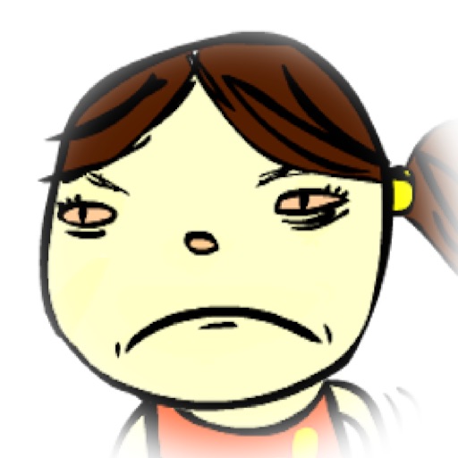 Grumpy Girl - Funny Stickers by Henry Sorren