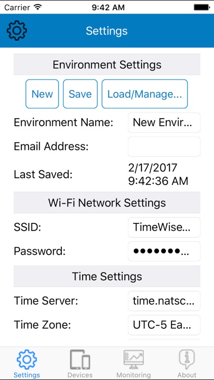 TIMEWiSE RAppID Configuration by National Time & Signal Corp